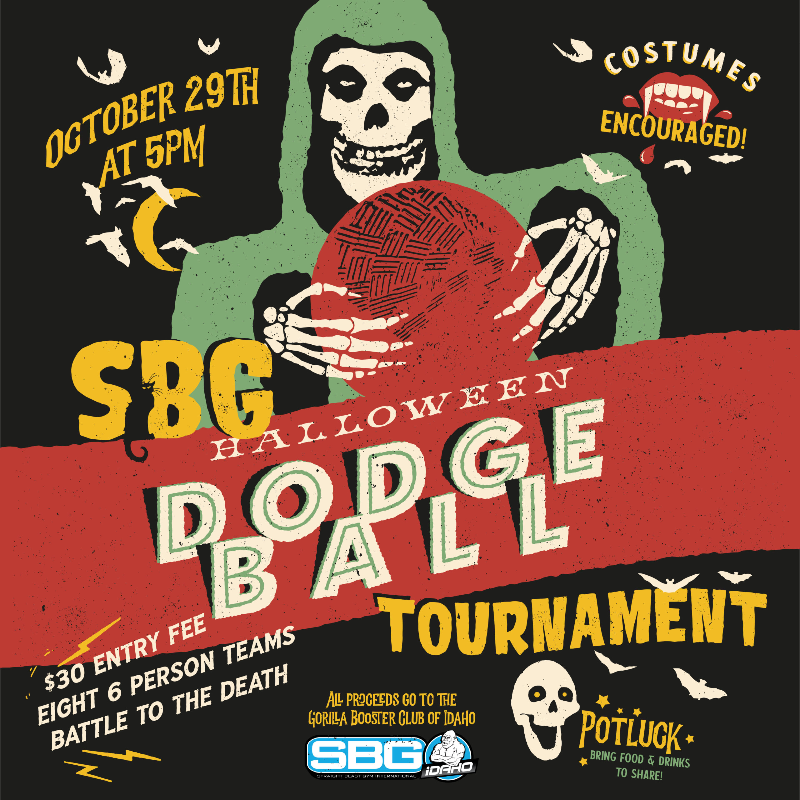 HALLOWEEN PARTY & DODGEBALL TOURNAMENT THIS SATURDAY!!! SBG Idaho - BJJ ...