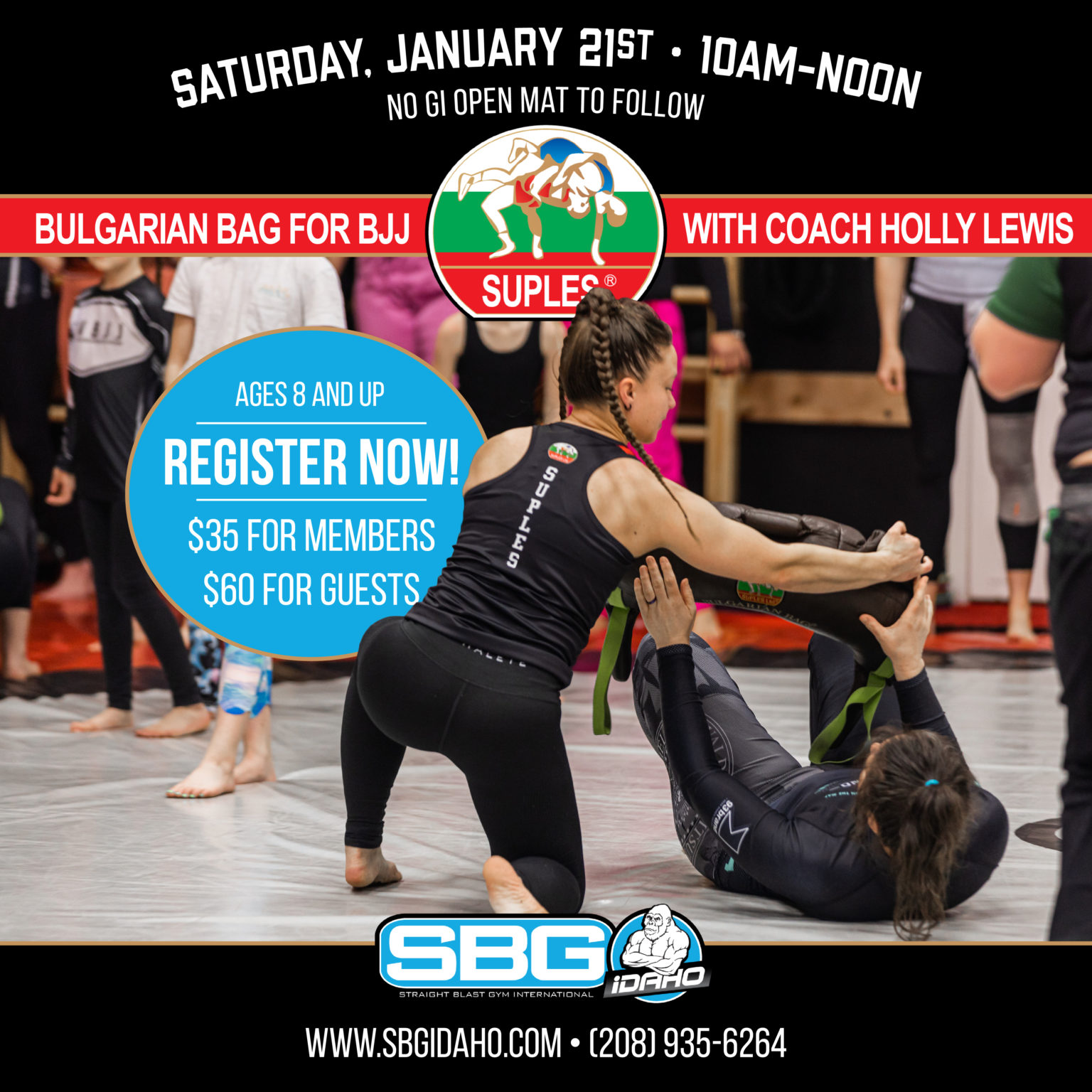 Bulgarian Bag Workshop - Jan 21 SBG Idaho - BJJ & MMA Gym