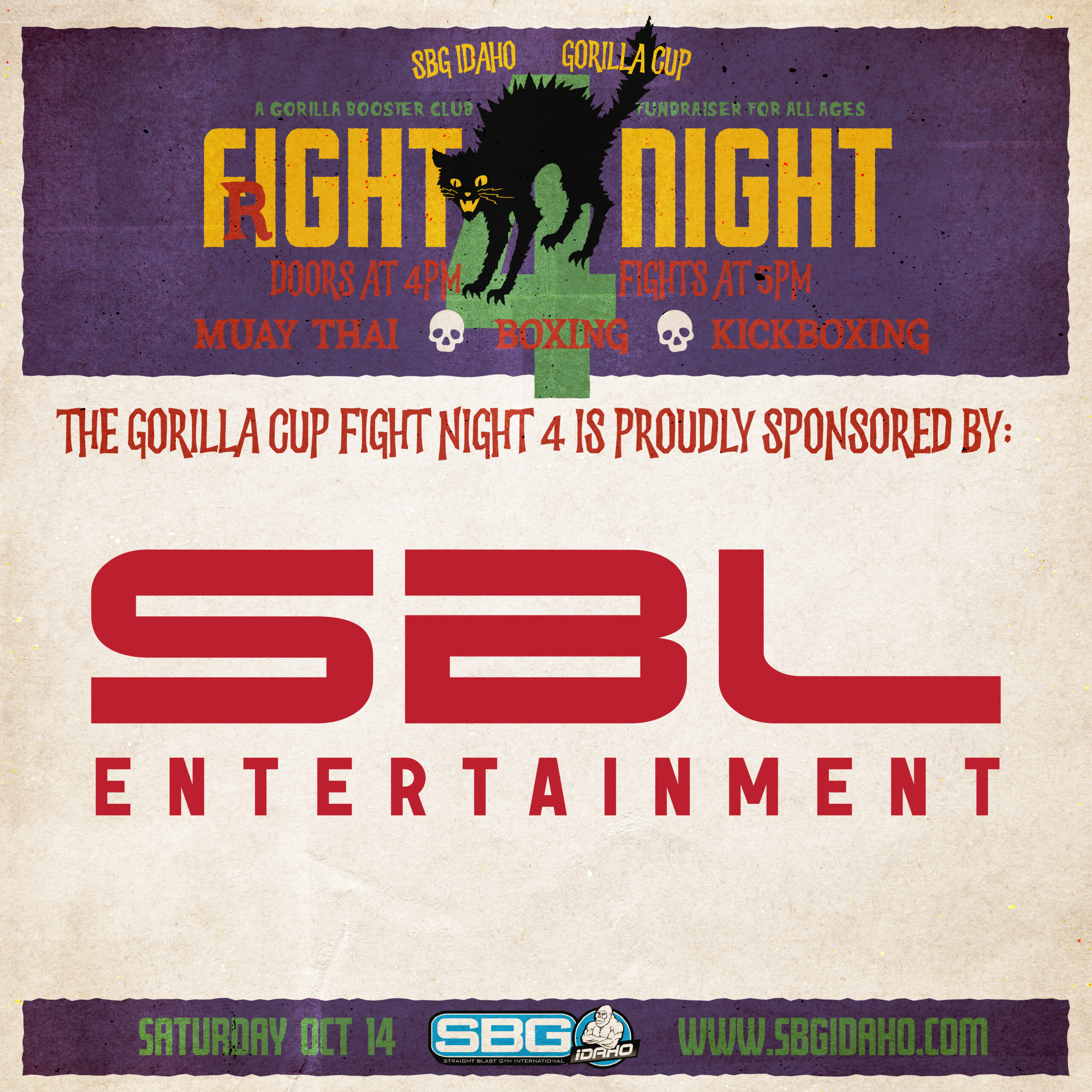 FIGHT NIGHT SPONSOR HIGHLIGHT – SBL ENTERTAINMENT SBG Idaho - BJJ & MMA Gym